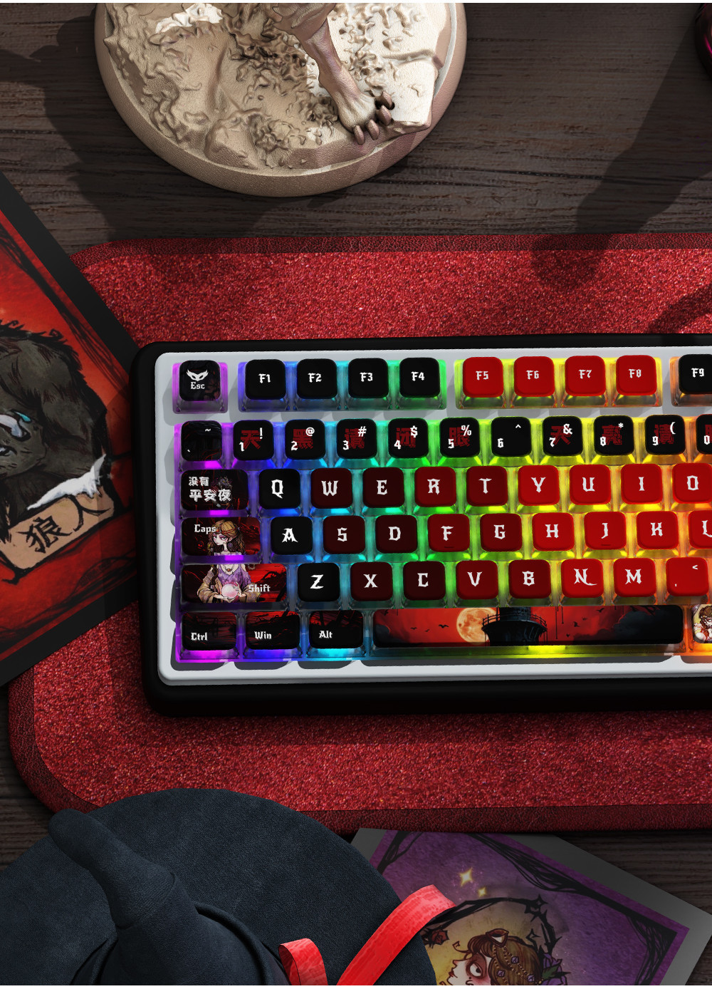 Werewolf kill Theme Keycaps MSA Profile Personalized Keycap For ...