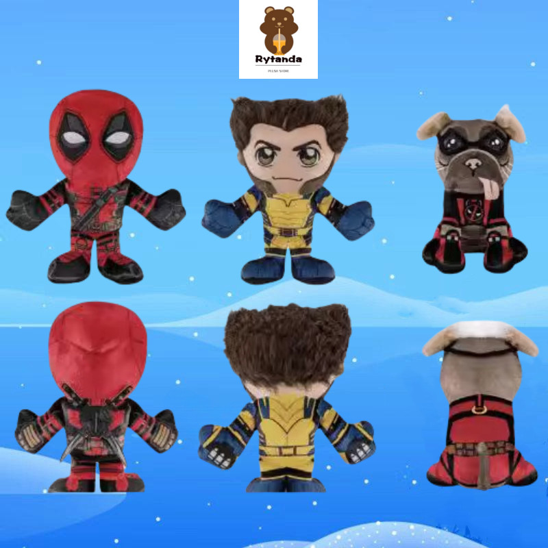 New Dogpool Plushie Deadpool Wolverine Plush Red Spider Mans Stuffed ...