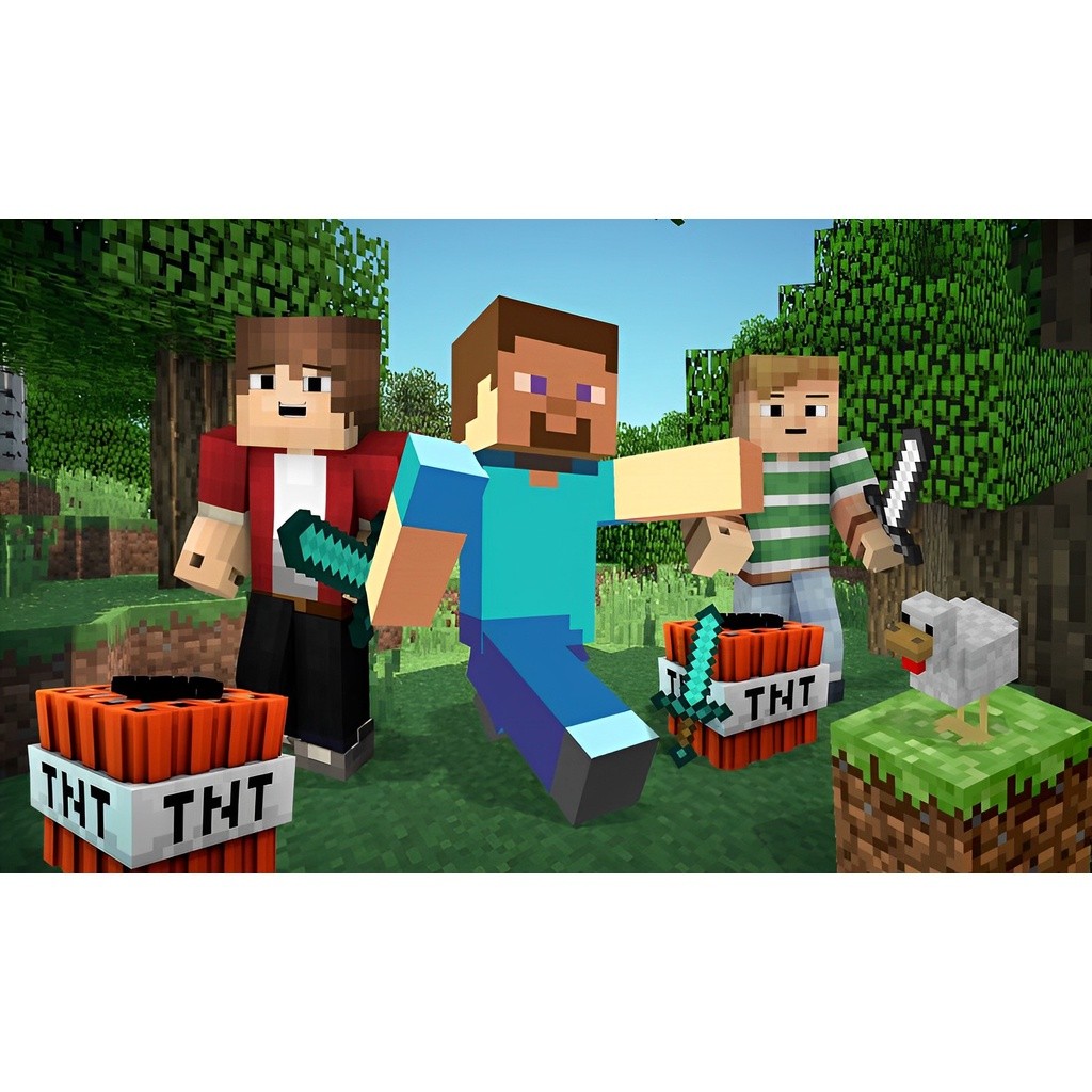 7x5ft MineCraft Backdrop Birthday Banner Party Decoration Party ...
