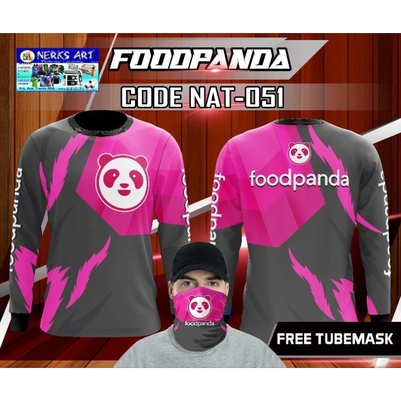 2024 FoodPanda Men's T-Shirt Long Sleeve Full Sublimation FoodPanda ...
