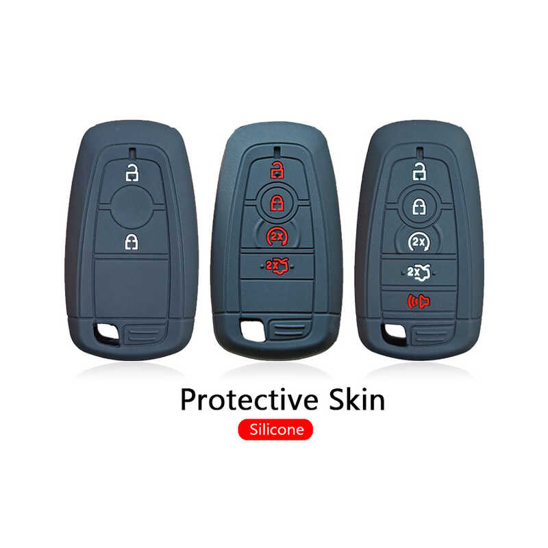 Rubber Car Key Protective Hood Para Sa Ford Raptor BRONCO F150 F250 ...