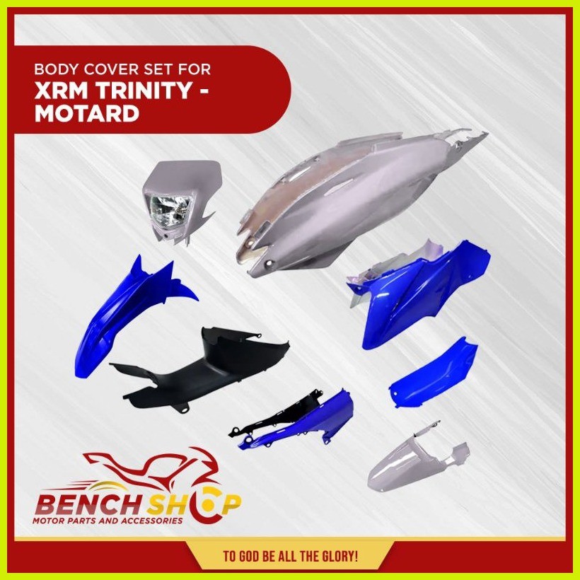 ∆ ☬ Xrm 125 Trinity Body Cover set package ( 8pcs Fairings ) | Shopee ...