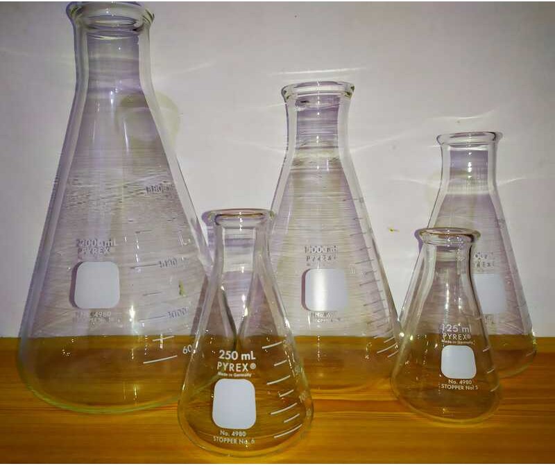 COD Orihinal na Erlenmeyer Flask Glass Ginawa Alemanya para Paggamit sa ...