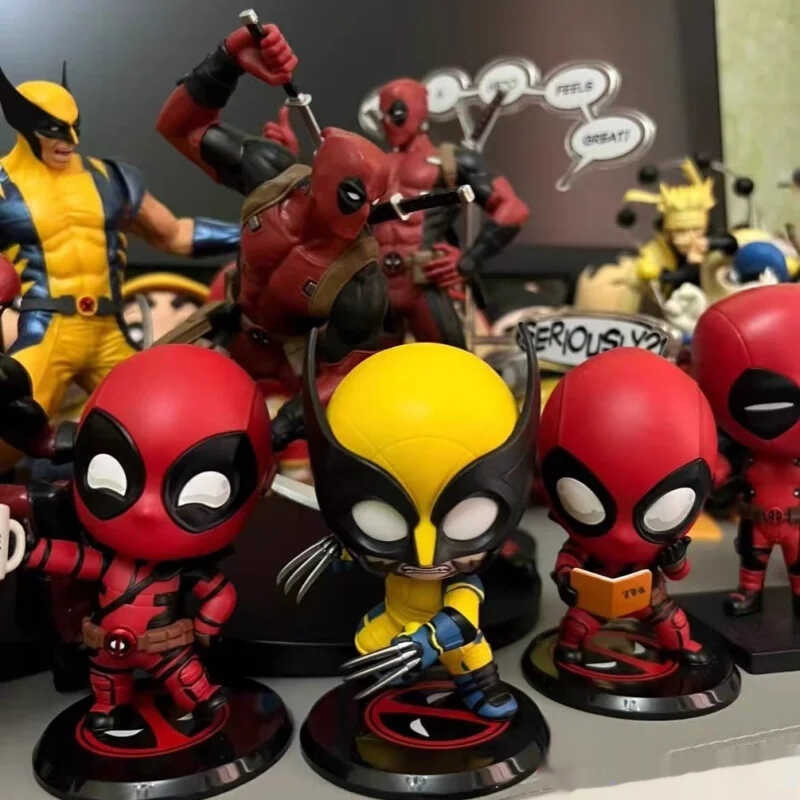 Hot Toys Deadpool And Woerine Cosbi Mini Dollcollectible Action Figures ...