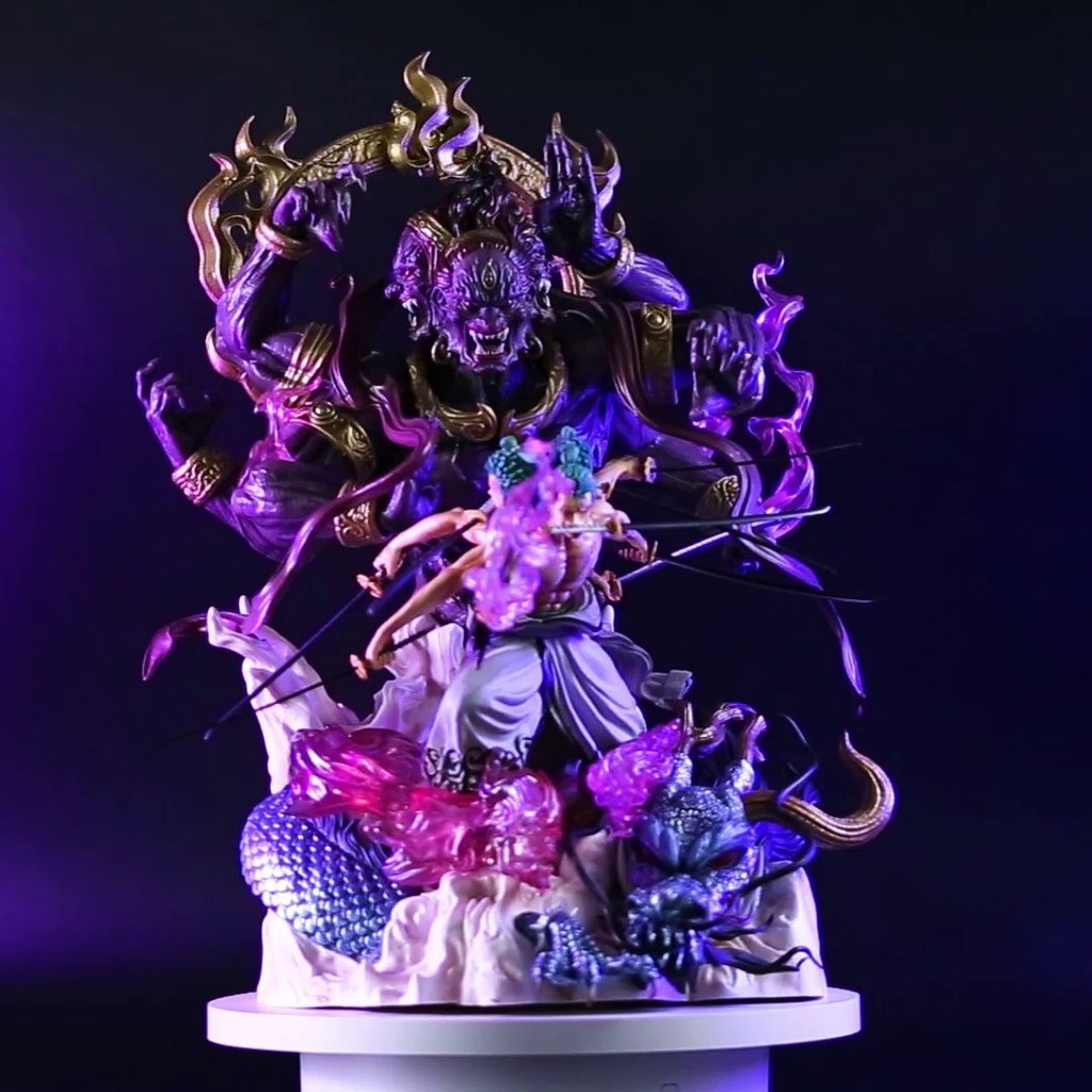 [Nine Swordsman Ghost Asura] One Piece Zoro Scene Statue Figure GK Azhi ...