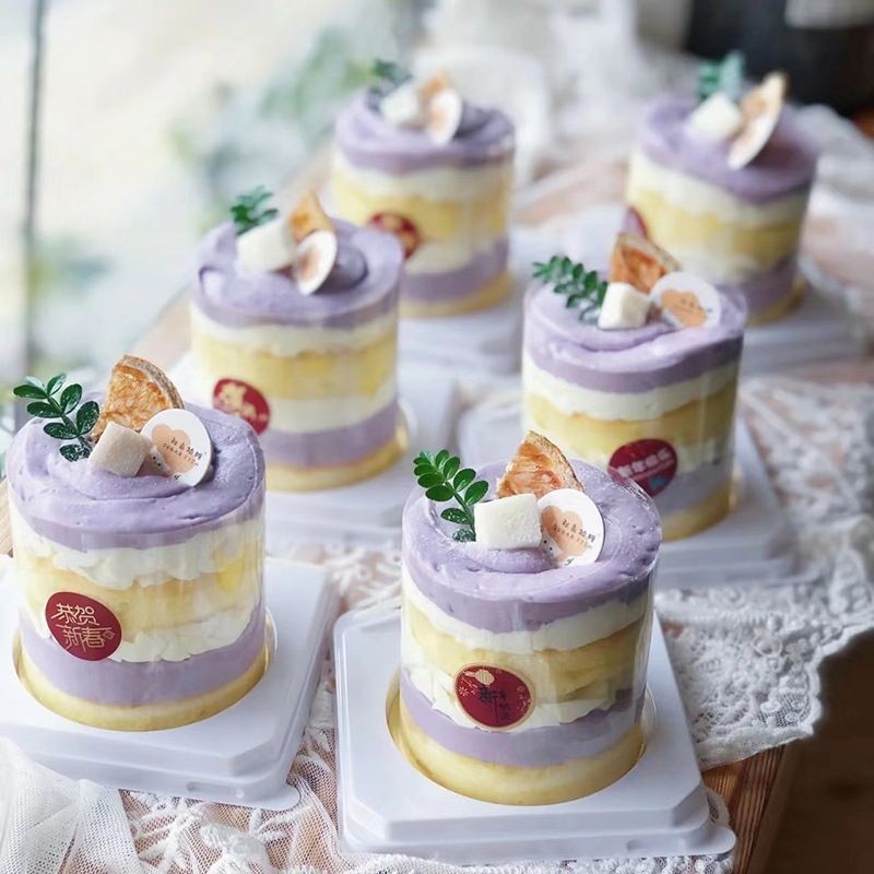 2-inch Cake Packaging Box Mini Thousand-layer Puff Mousse Cake Roll ...