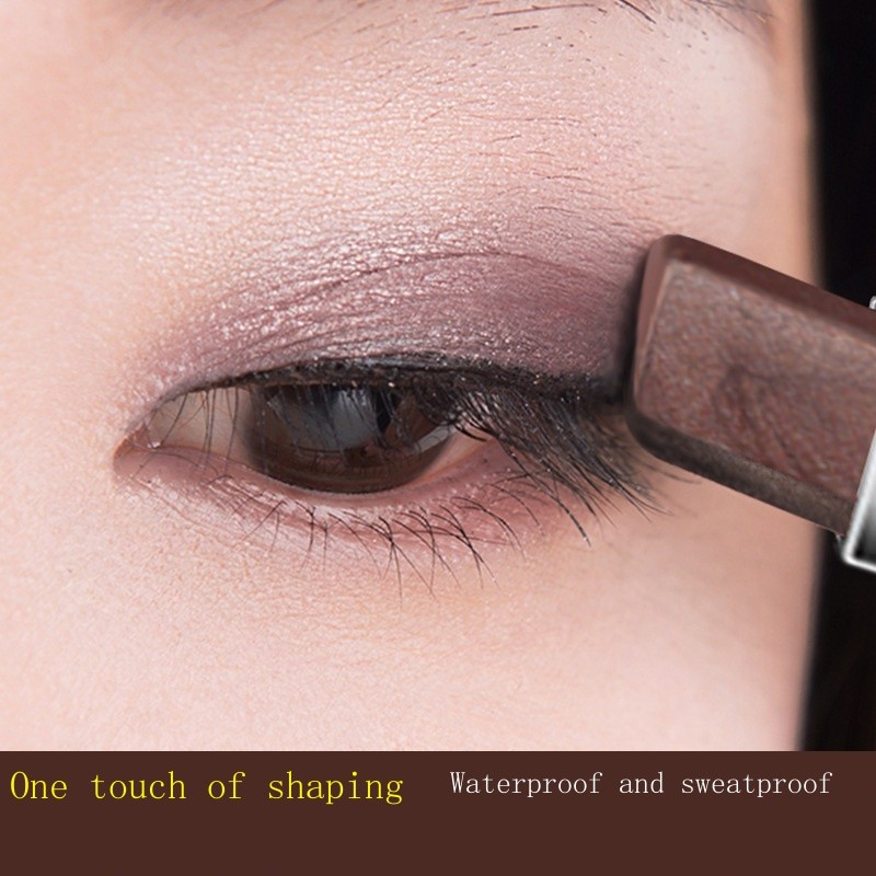 Two-color eyeshadow stick, non-removable, waterproof, gradient earth ...