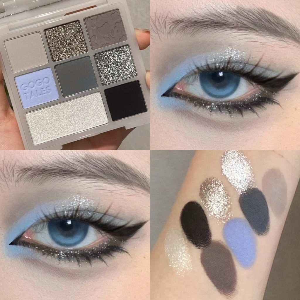 Gogo TALES GOGO TALES Glitter Panda Eyeshadow Matte Makeup Earth Milk ...
