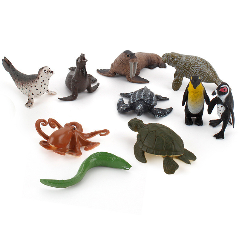 Mini Playful Pvc Ocean Creatures Static Model Set For Children Ideal ...