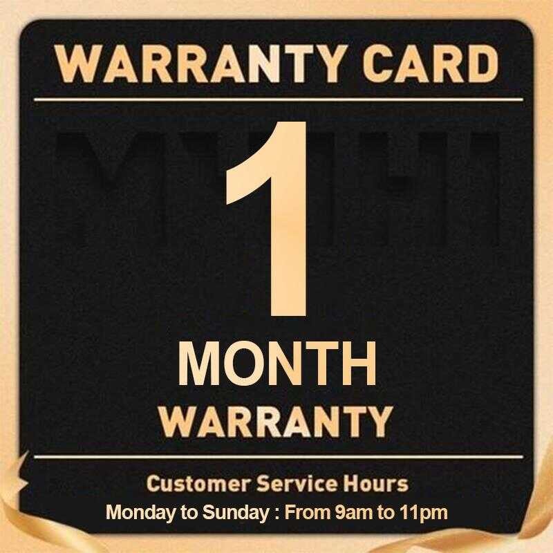 Product Electronic Warranty Card, One Month After-Sales Guarantee, If ...