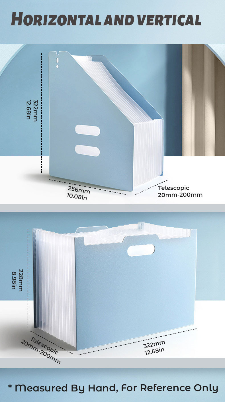 A4 Expanding File Folder Organizer 13Pocket Paper Storage Document ...