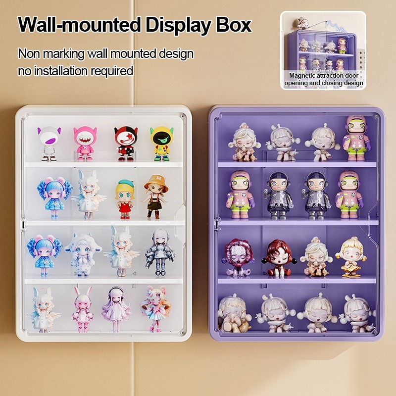 Wall Mounted Popmart Acrylic Display Box Stackable Magnetic Storage ...