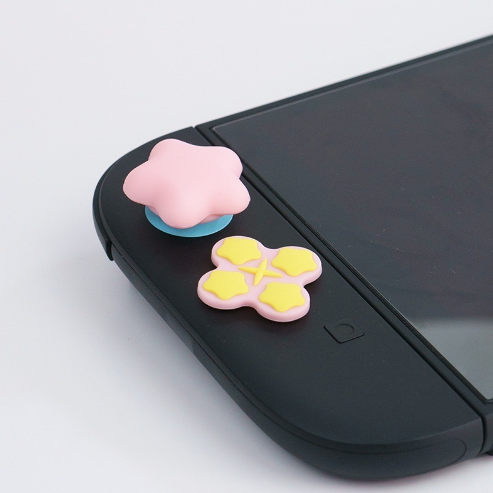 Kirbys Super Star Silicone Soft D-pad Cross Button ABXY Key Sticker ...