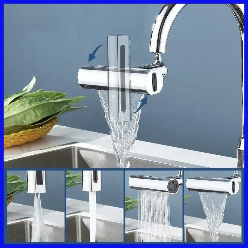 4 Modes Faucet Waterfall Kitchen Sink Spray Nozzle High Pressure Tap ...