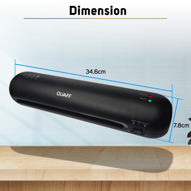 QUAFF A4 Laminating Machine SL-280 BLACK ( Max Laminate 125 Microns ) | Shopee Philippines