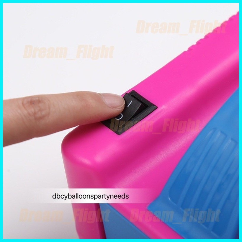 Electric Balloon Pump Double-hole Automatic Pump Pink Double Nozzle ...