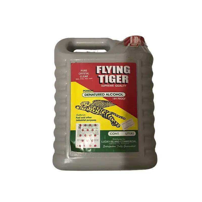 3 LITERS FLYING Tiger, LUCKY OR DRAGOY BOGA Refill Denatured Alcohol ...