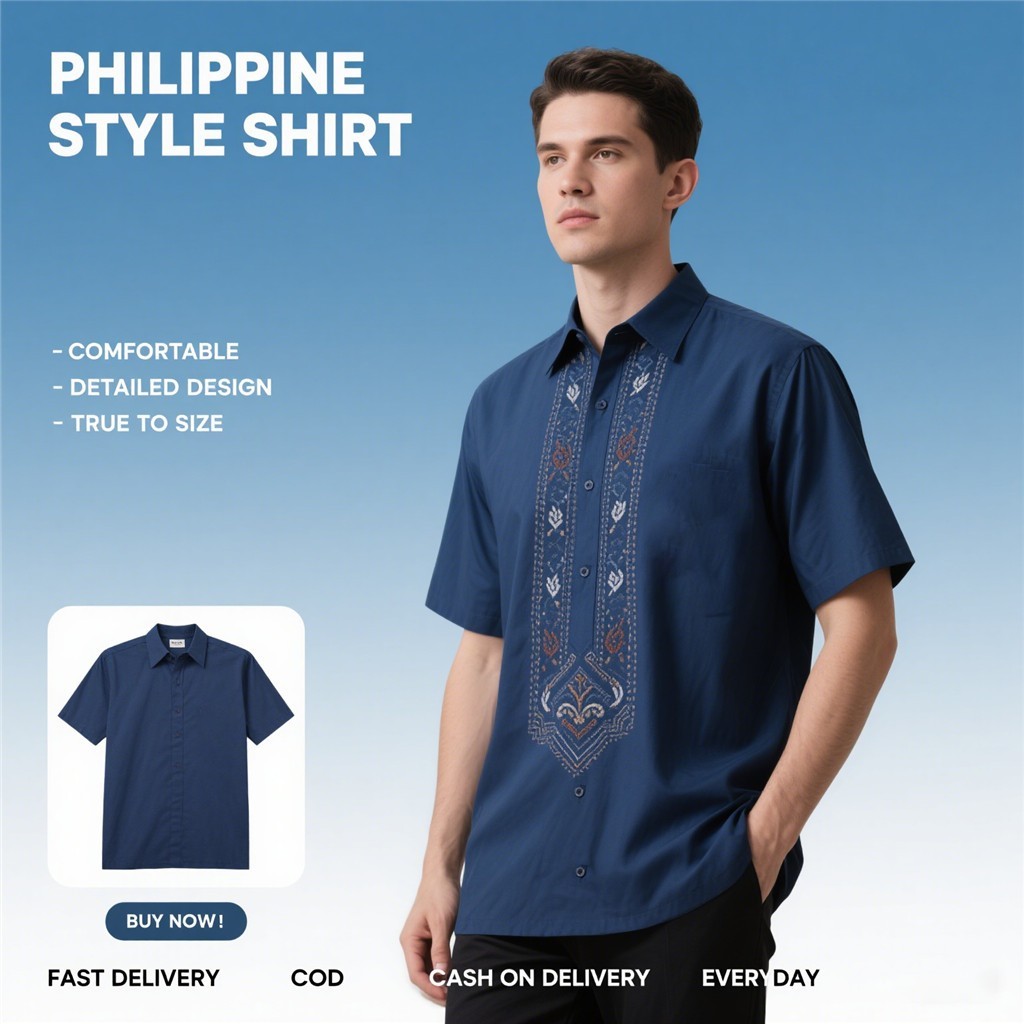 Barong Tagalog For Men Shirts 2025 Modern Barong For Men Modern ...