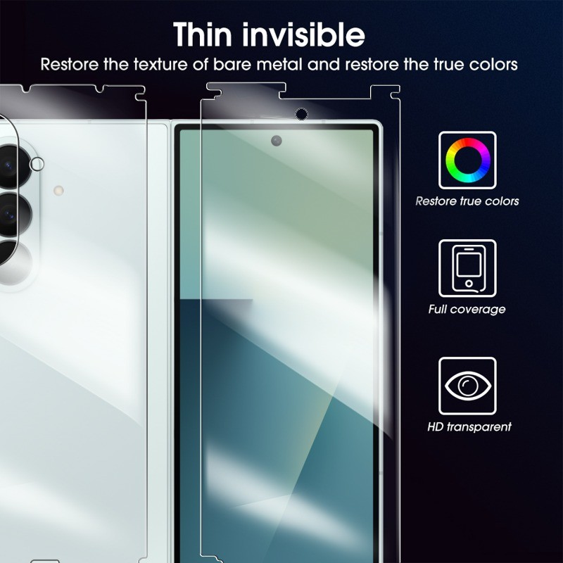 Shatterproof Phone Hydrogel Film - For Samsung Galaxy Z Fold7 Handset ...