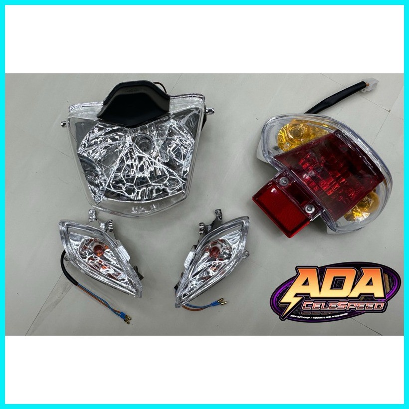 Wave 125 Tulisan Headlight/Tail Light/SignalLight Assembly With Bulb ...