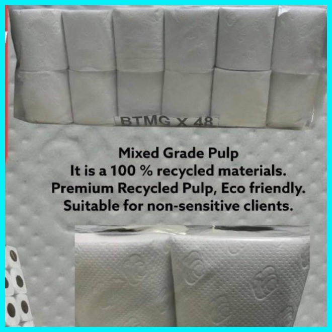 Bathroom Tissue 2 ply Mixed Grade 150 pulls 48pcs. | Shopee Philippines