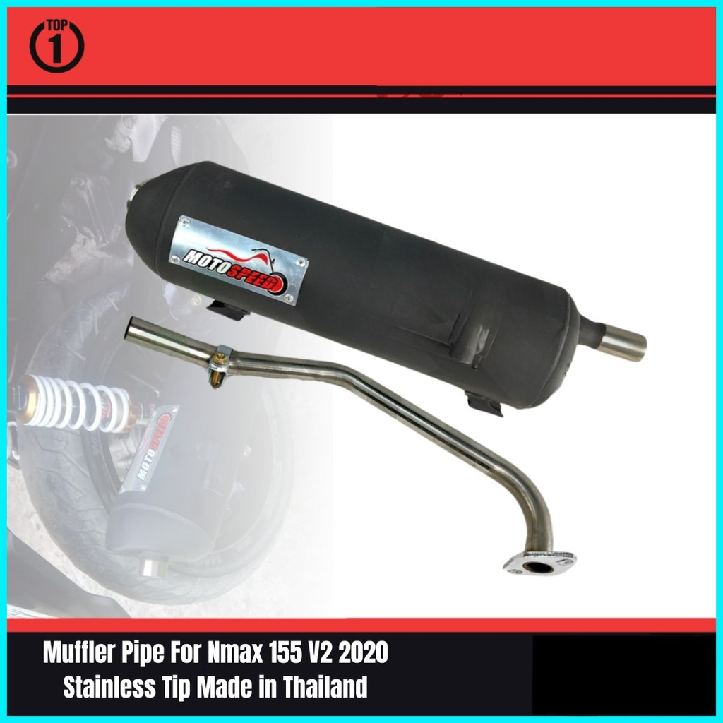 Top1 Racing Muffler Pipe For Nmax 155 2020 V2 Stainless Tip Made in ...