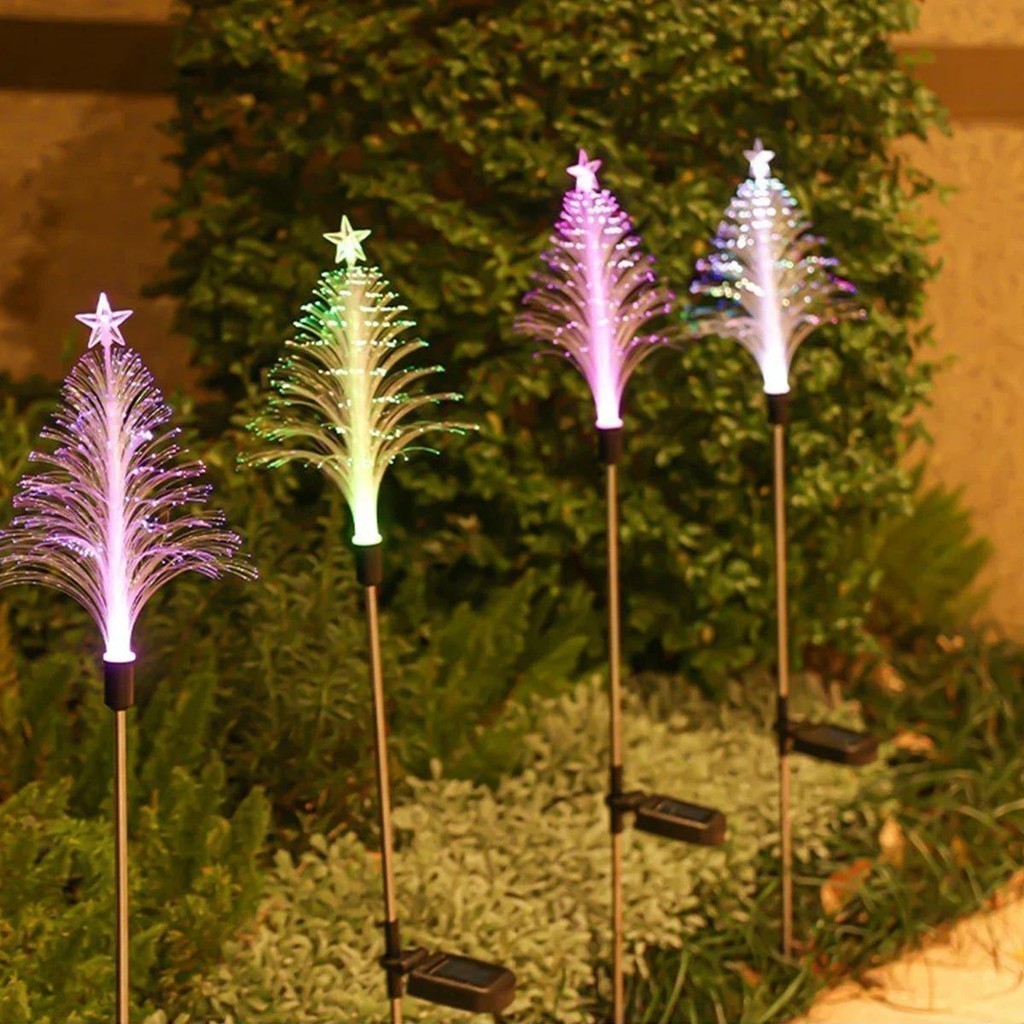 LED Solar Lights Outdoor Waterproof Fiber Optic Light Garden Courtyard ...