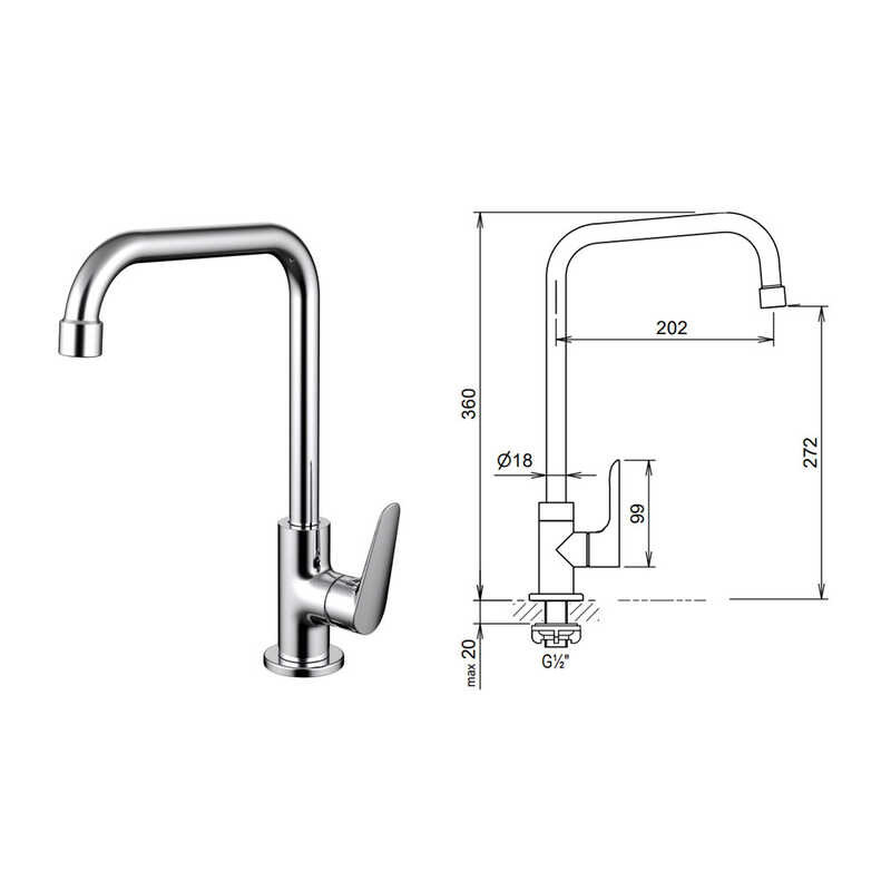 LY CreStiAl C20703 KitcHen Sink TAp MulA SA Dexterton | Shopee Philippines