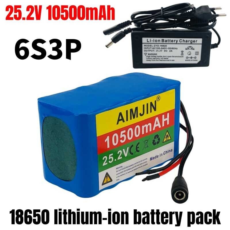 6S3p 24V 25.2V 10.5Ah 18650 Li-Ion Electric Bicycle Moped /Electric/Li ...