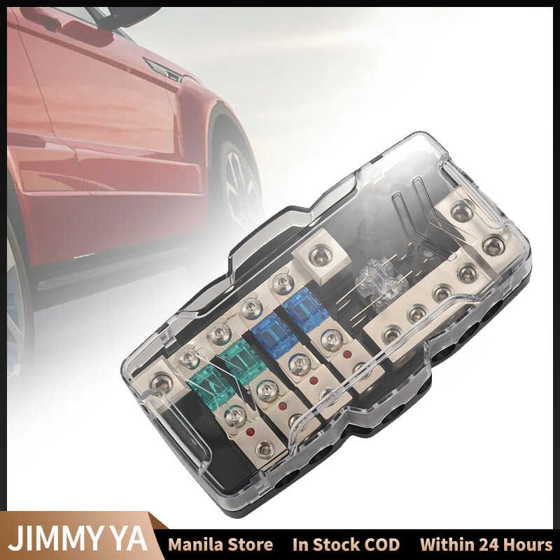 Audio Stereo Distribution Fuses Box Block Multi-Functional LED ANL Fuse ...