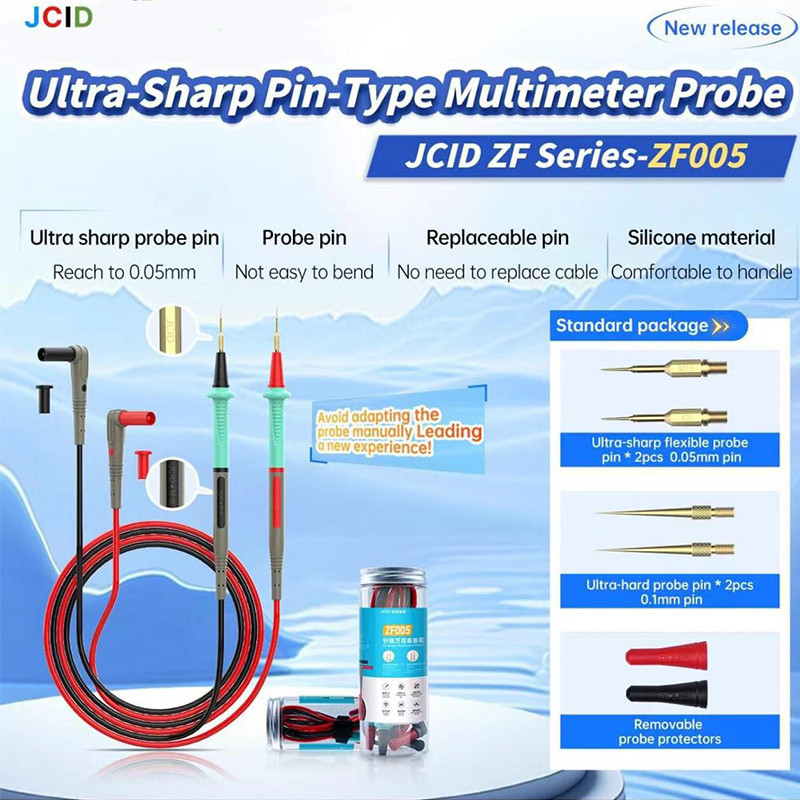 JC JCID ZF005 Ultra-Sharp Pin-Type Multimeter Probe Test Pin Wire Pen ...
