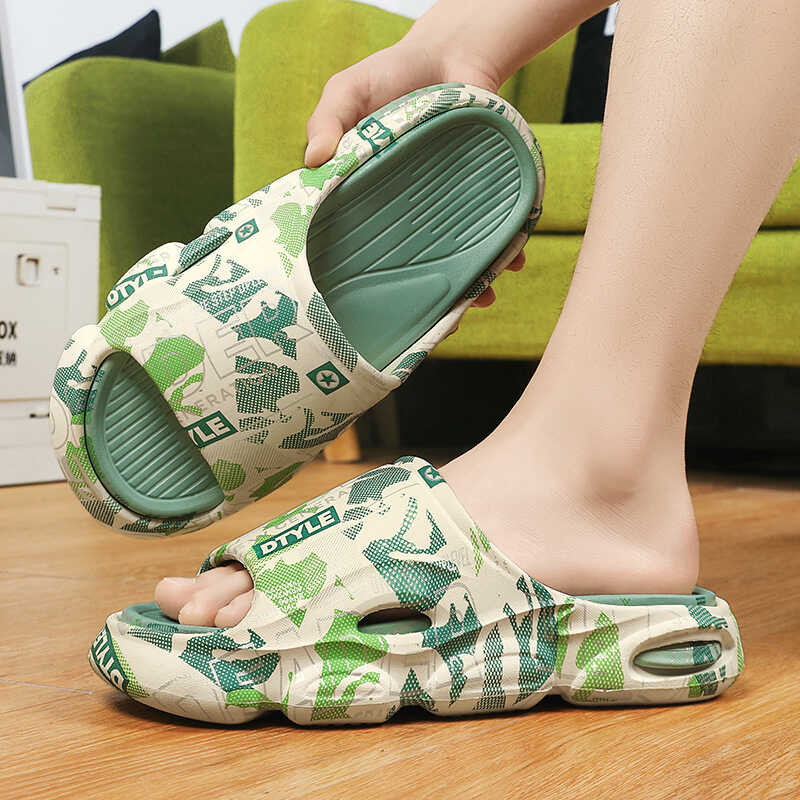 56 Men's Slippers Summer 2024, New Trendy Brand For Teenagers, Wearing ...