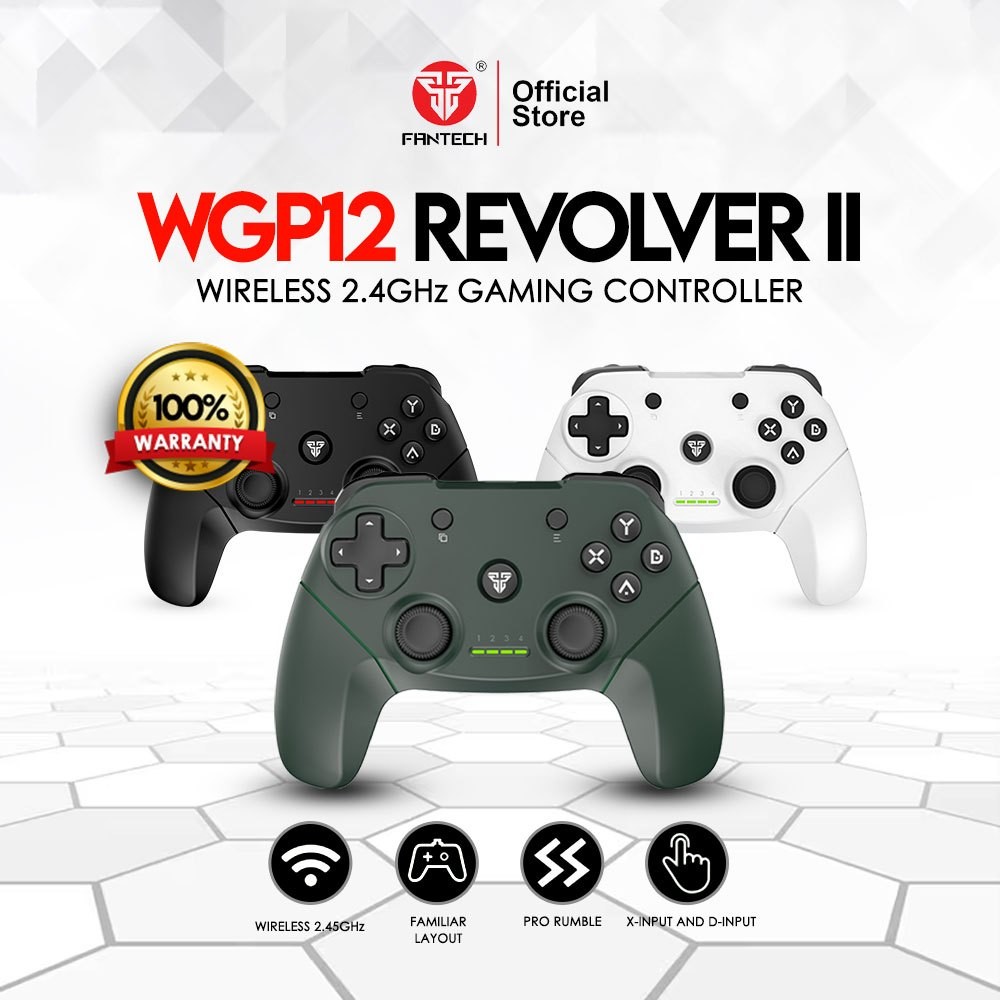 Fantech WGP12 Gamepad Revolver Wireless Shooter II Controller Joystick ...