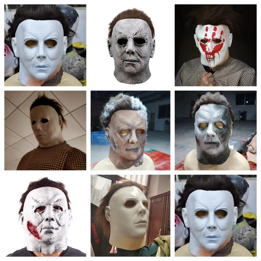 §≈ Props Halloween Michael Myers Killer Mask Cosplay Horror Bloody ...