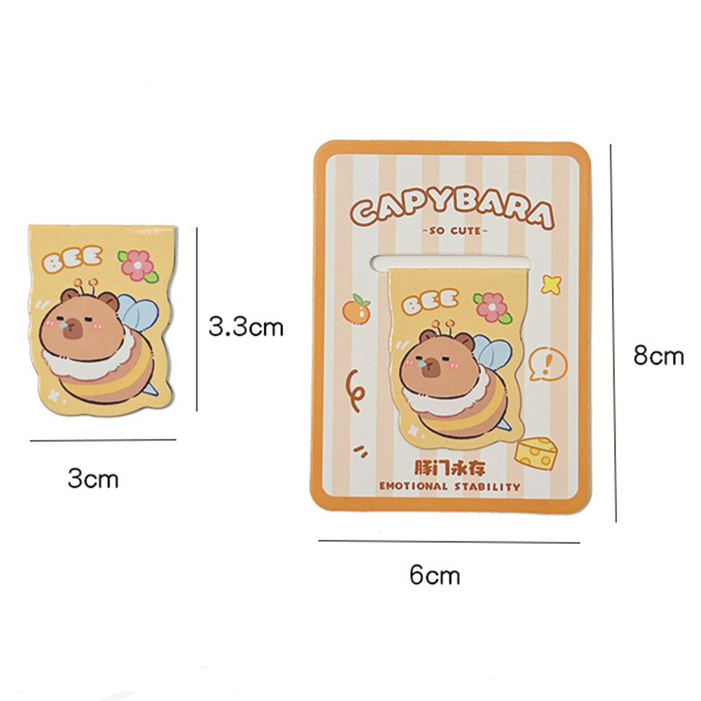 Cartoon Capybara Magnetic Bookmark Double Sided Reading Page Clip ...