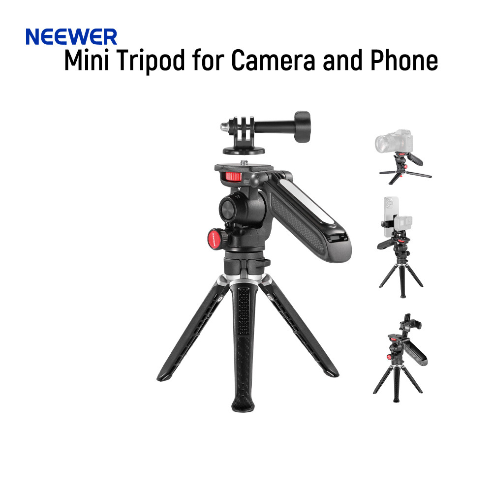 NEEWER Mini Tripod for Camera and Phone with Phone Holder Action Camera ...