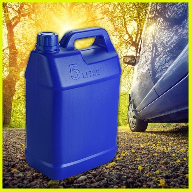 Portable 5L Gas Fuel Tank Spare Plastic Petrol Tanks Gasoline Oil ...