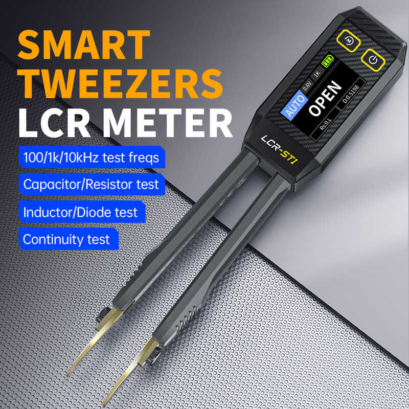 Smart Brand LCR Bridge Tweezer Meter Auto SMD ESR Resistance ...
