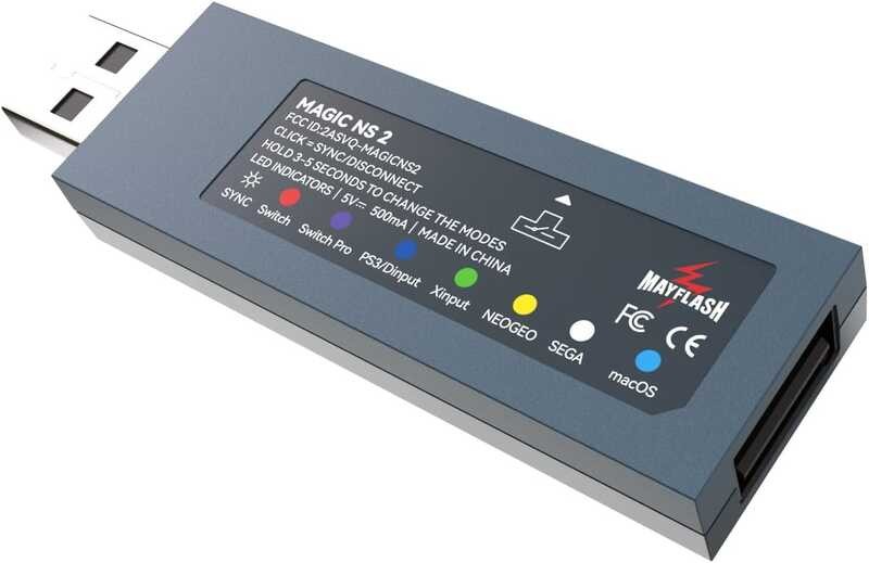 NS MAYFLASH Magic 2 Wireless USB Adapter for Switch\/Switch OLED, Steam ...