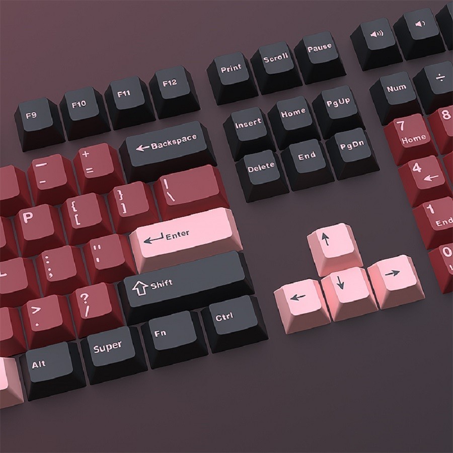 Dark Style Keycaps Doubleshot PBT Cherry Profile for All MX Type ...