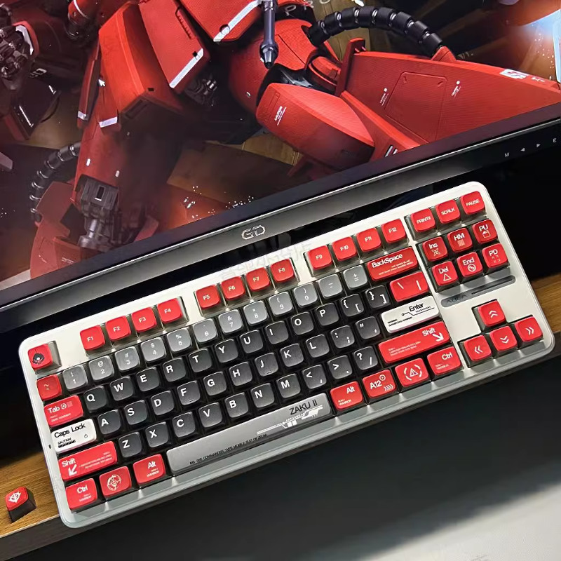 ZAKU Warrior Key Cap Side Transparent Five-Side ...