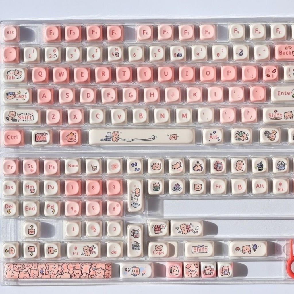 【Local Delivery】Fragrant Pig Keycaps MOA Height 131 PBT Hot Sublimation ...