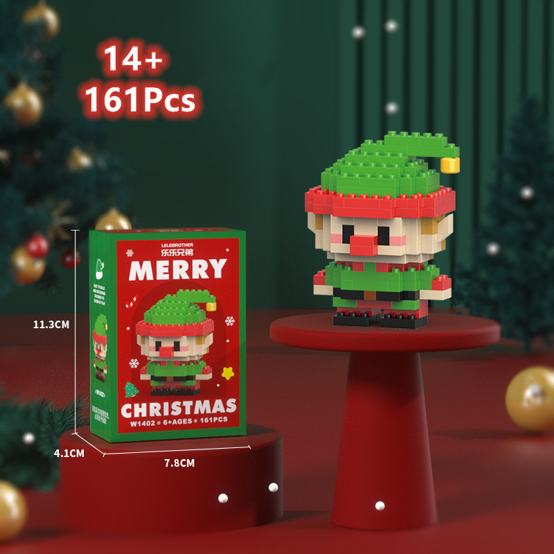 Small Block Toy Christmas Gift Building Block Bricks Christmas Nano ...