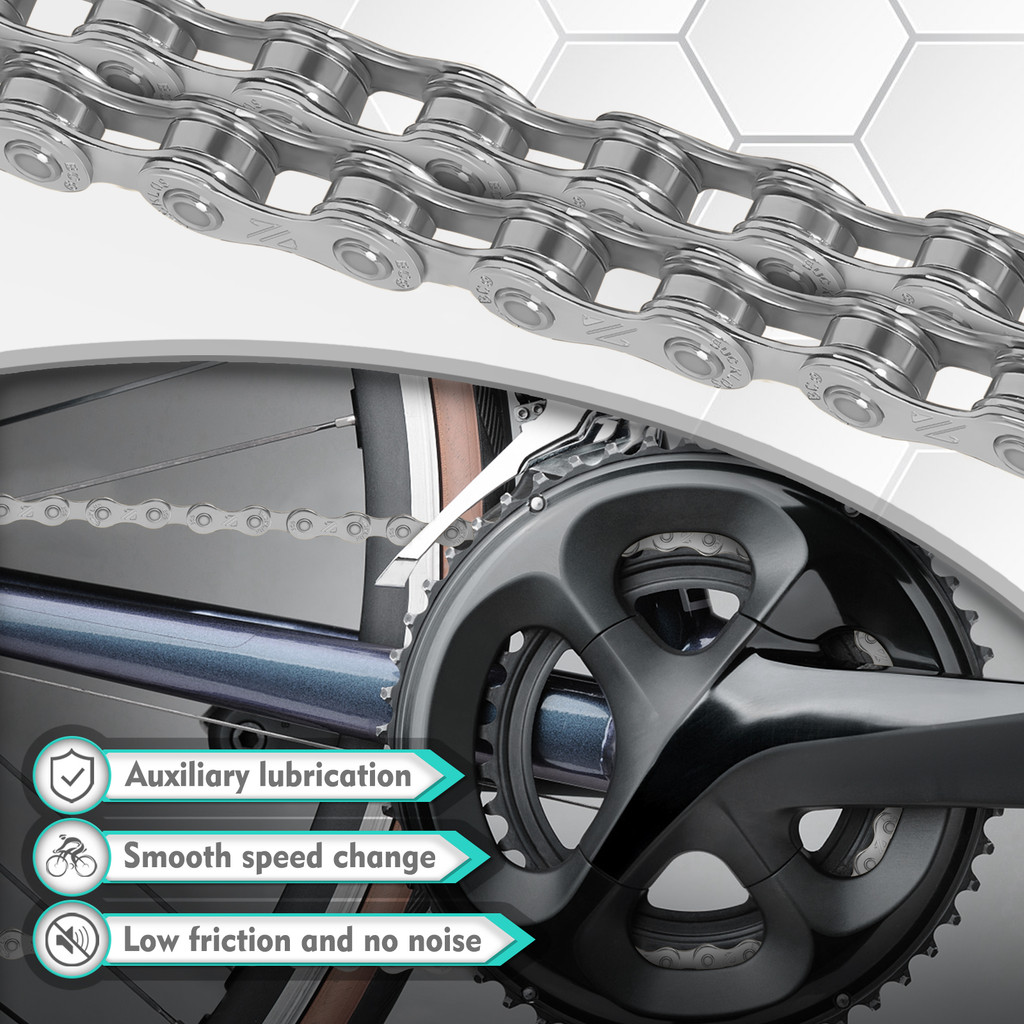 BUCKLOS Bike 10 Speed Chain for MTB Chain 8/9/10/11/12 Speed for Road Bike and Mountain Bike ...