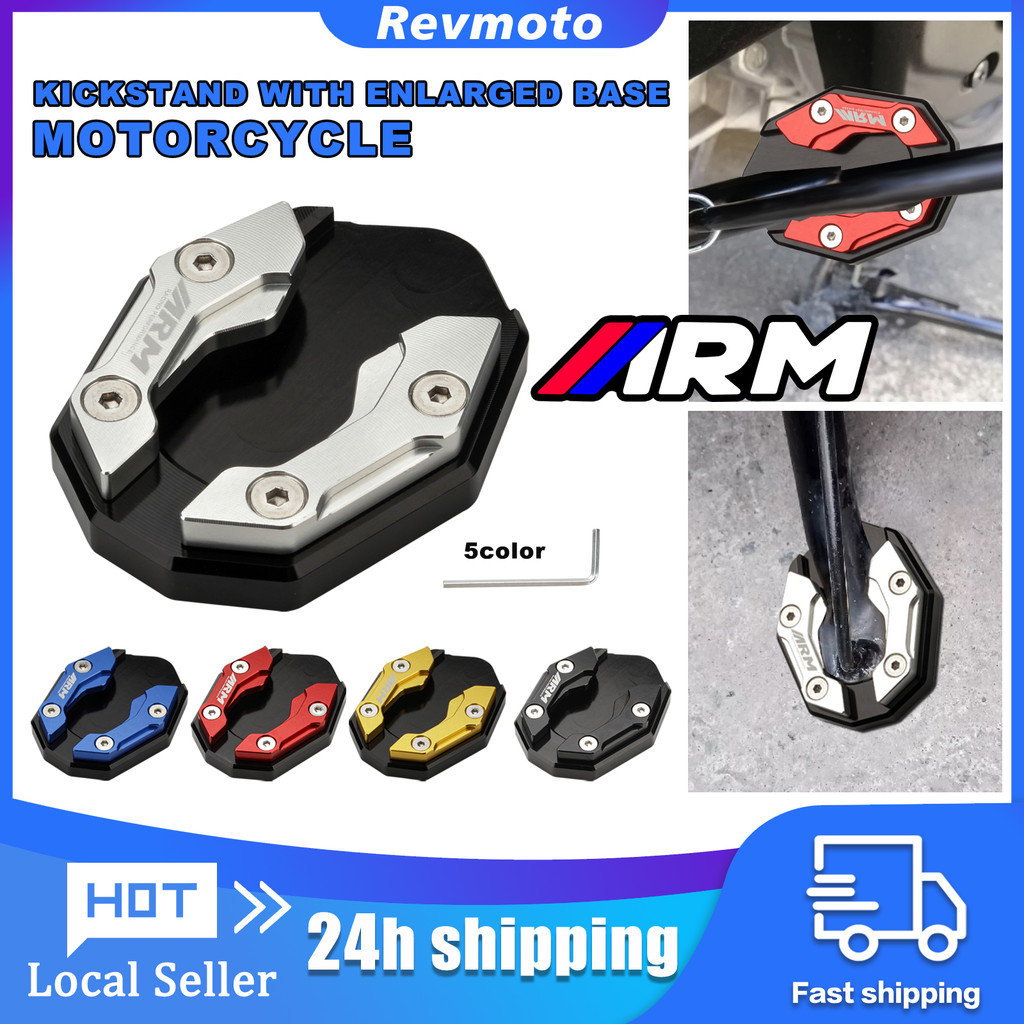 CNC ARM Modified Kickstand Extender Bracket Side Stand Shoes Universal ...