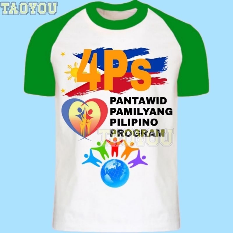 2025 NEW 4Ps (Pantawid, Pamilyang, Pilipino, Program)Sublimated Raglan ...