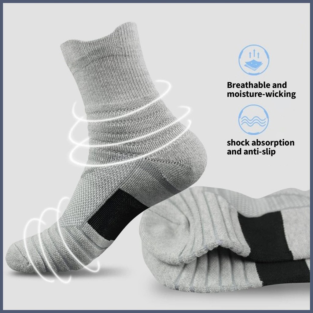 ∨ ∳ Buy 1 Take 2 Premium Towel Bottom basketball Socks Anti-slip Bottom ...
