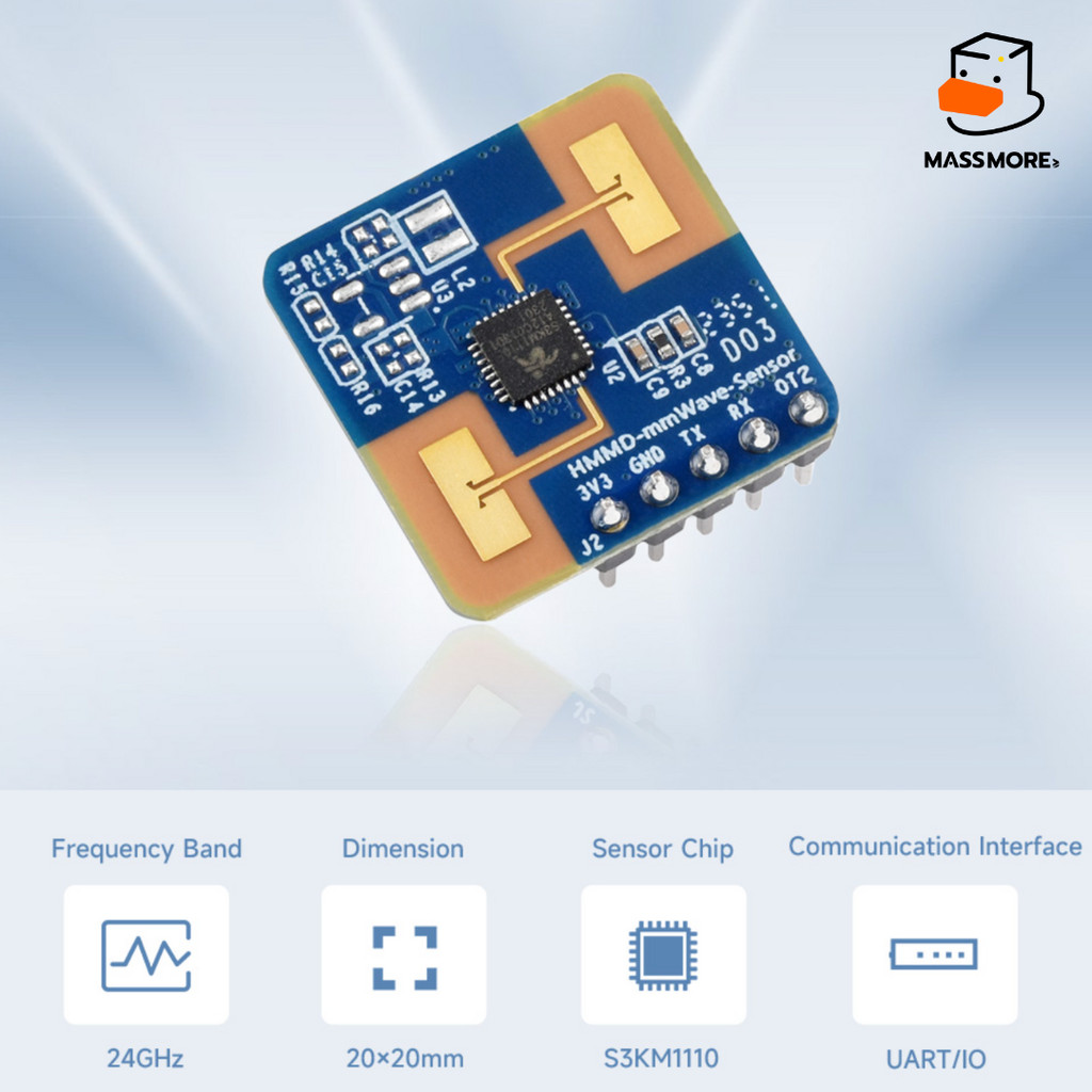 Human Motion Detection Module mmWave Sensor 24GHz S3KM1110 Radar ...