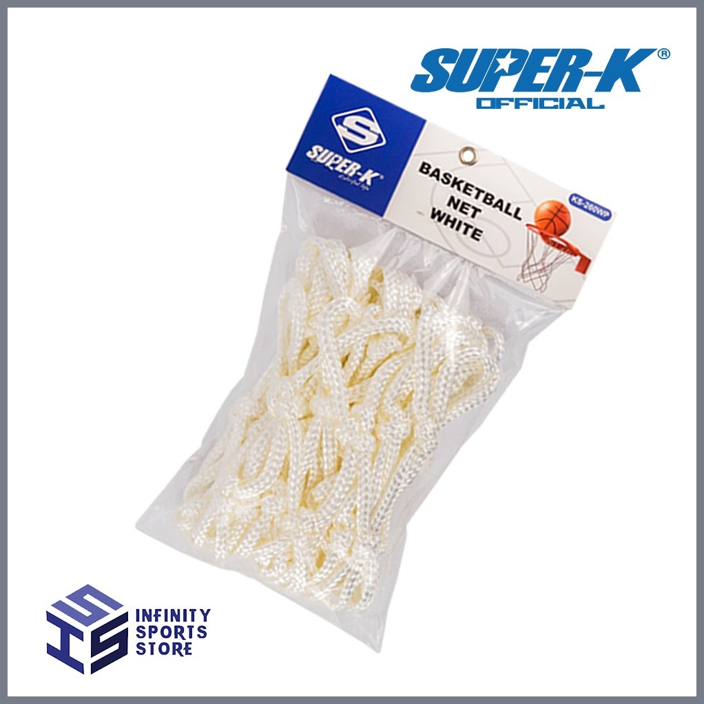 Super-K Basketball Heavy Duty Ring Net Nylon White x 1 pc (KS-260WP ...