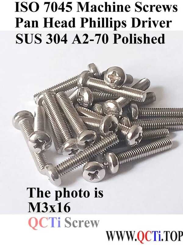 ISO 7045 Stainless Steel M3 screws M3x4 M3x5 M3x6 M3x8 M3x10 M3x12 M3x14 M3x16 M3x20 PHIL Driver ...